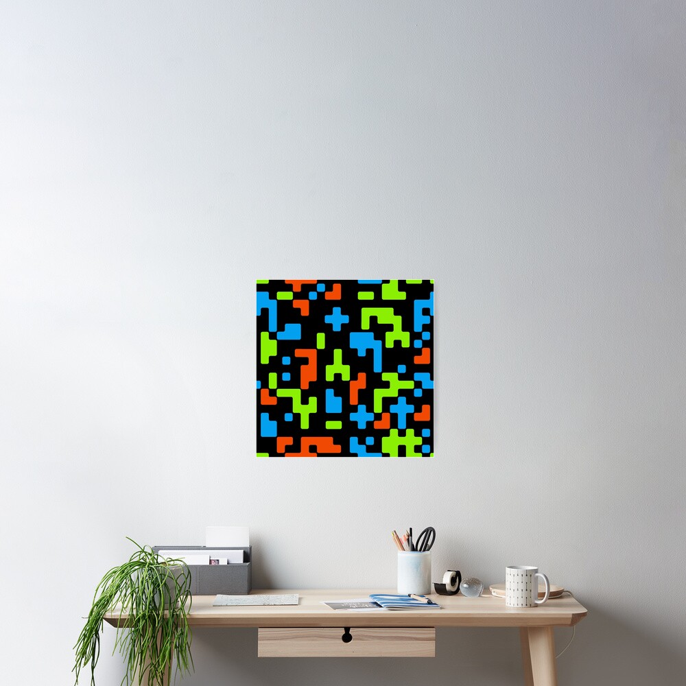 "Colourful QR Code (Dark Mode)" Poster by AndriesStander | Redbubble