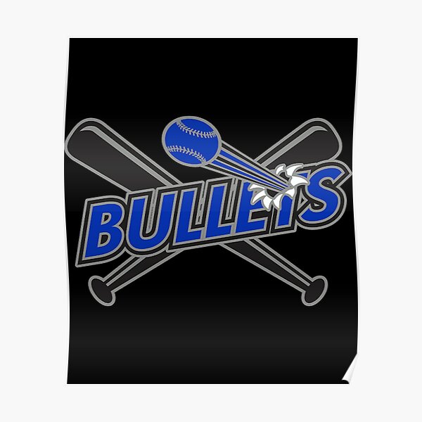 "Bullets Baseball Logo " Poster for Sale by nBoys98 | Redbubble