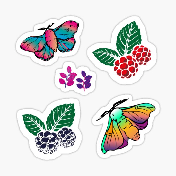 "mulberry and silkworm surface pattern dark blue" Sticker for Sale by ...