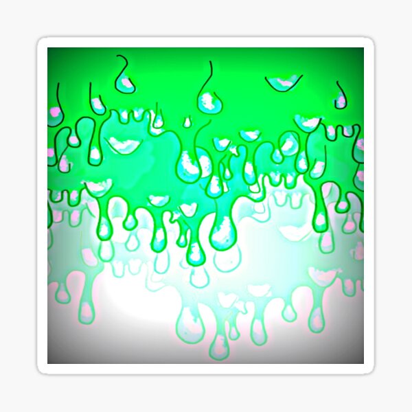 "slime spill" Sticker for Sale by mysteriosupafan | Redbubble