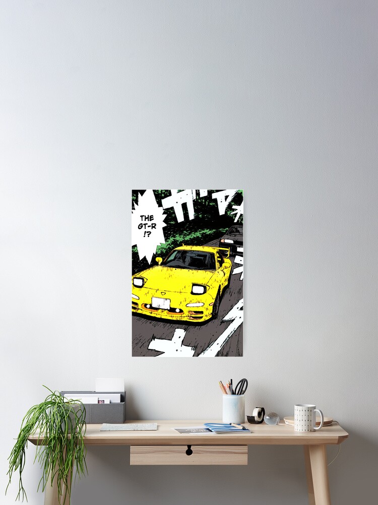 "Initial D - FD3S vs R32" Poster for Sale by xencn | Redbubble