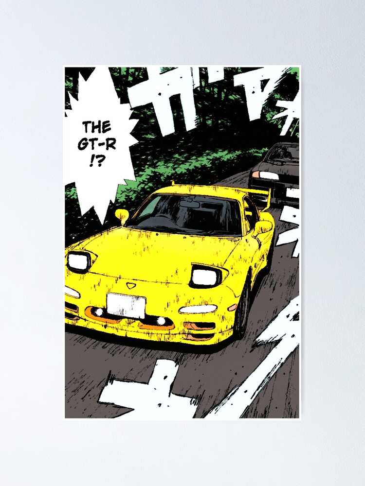 "Initial D - FD3S vs R32" Poster for Sale by xencn | Redbubble