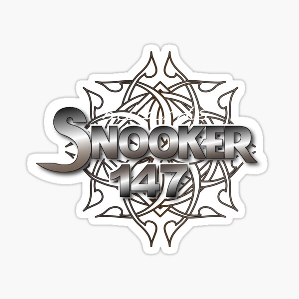 "SNOOKER 147 BILLIARDS" Sticker by diego75bcn | Redbubble