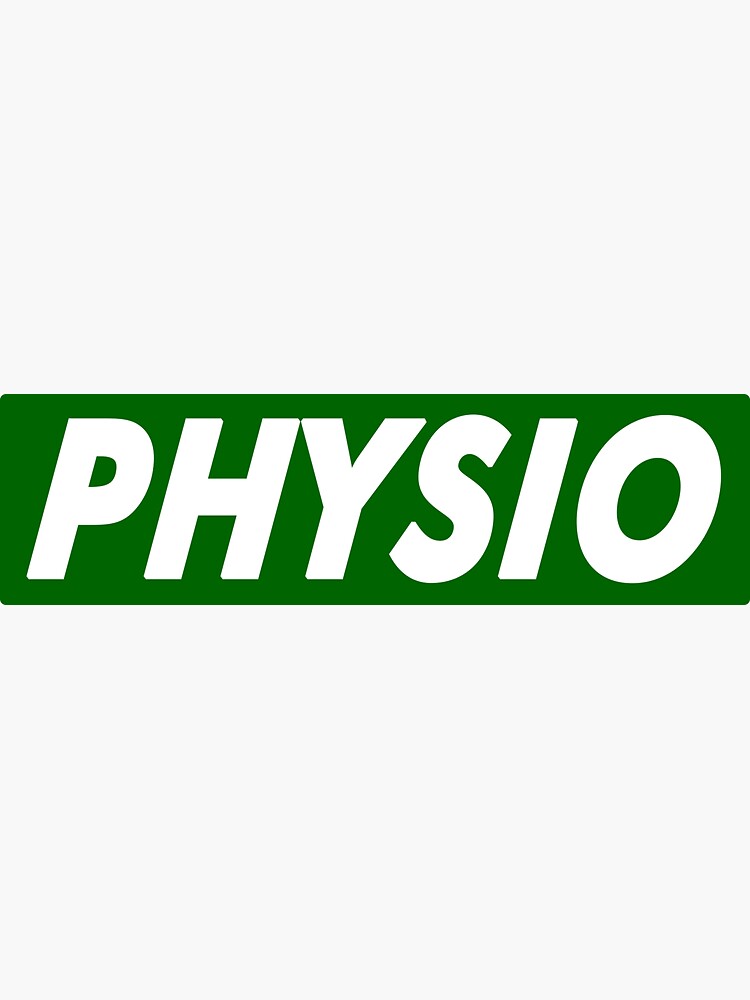 "PHYSIO" Sticker for Sale by T-shirtgallery | Redbubble