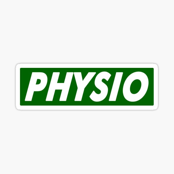 "PHYSIO" Sticker for Sale by T-shirtgallery | Redbubble