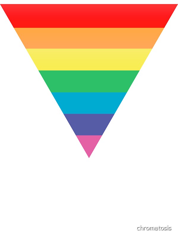 "rainbow triangle" Stickers by chromatosis | Redbubble