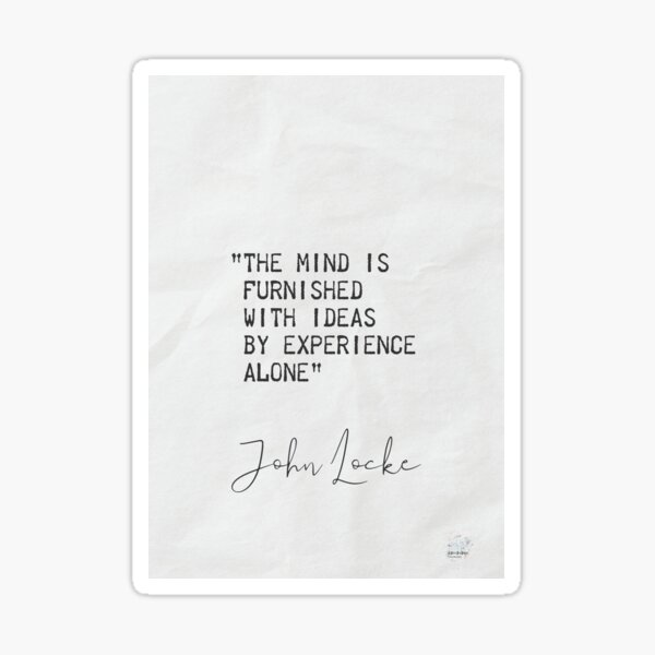 "John Locke quote 120421" Sticker for Sale by Pagarelov | Redbubble