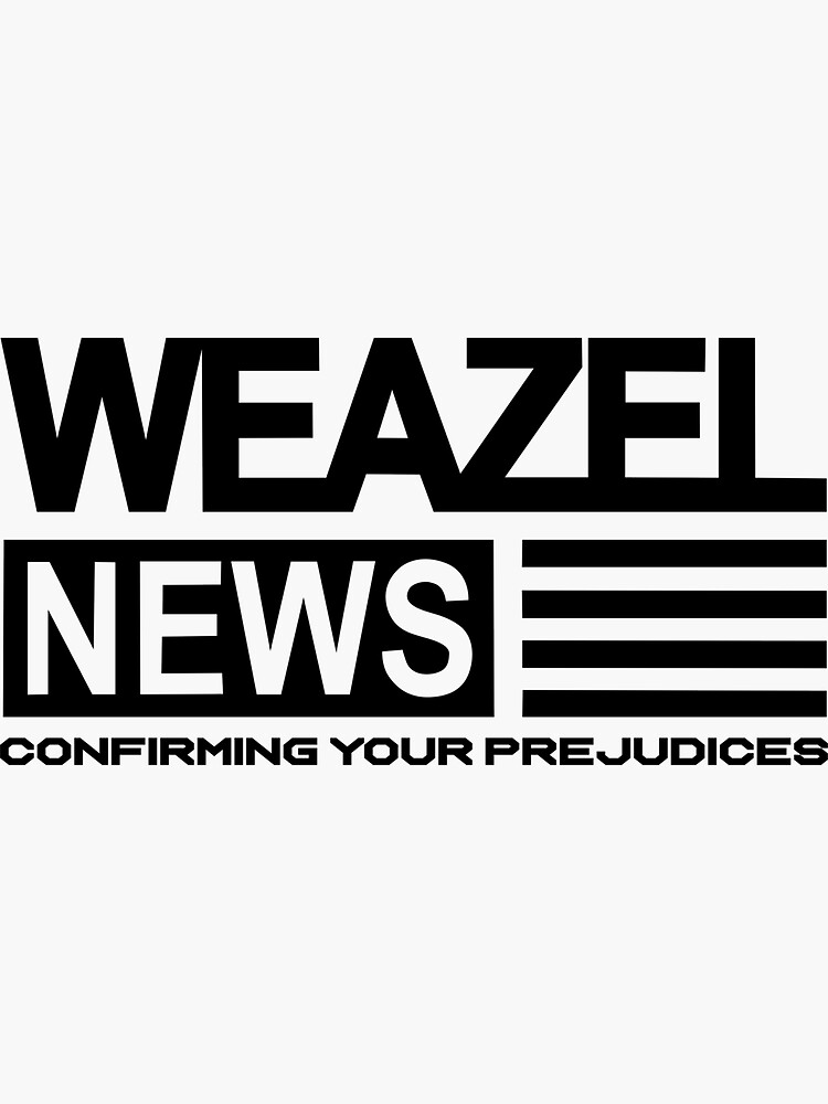 "Weazel News" Sticker by SUBURB4N | Redbubble
