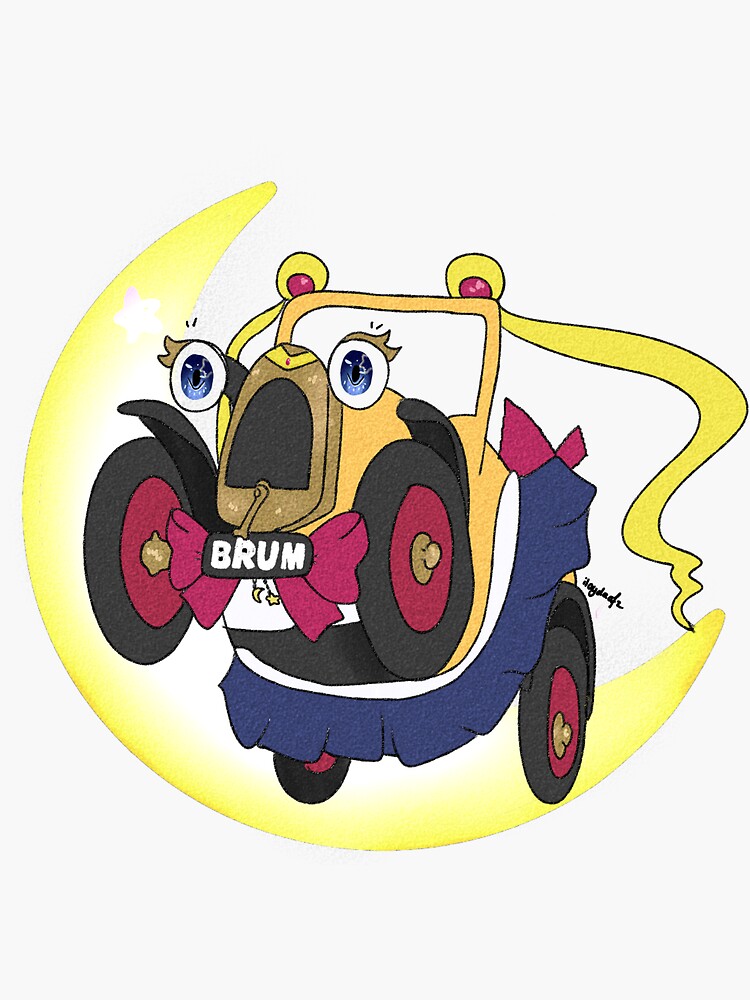 "Magical girl, sailor Brum" Sticker for Sale by rimuchiii | Redbubble
