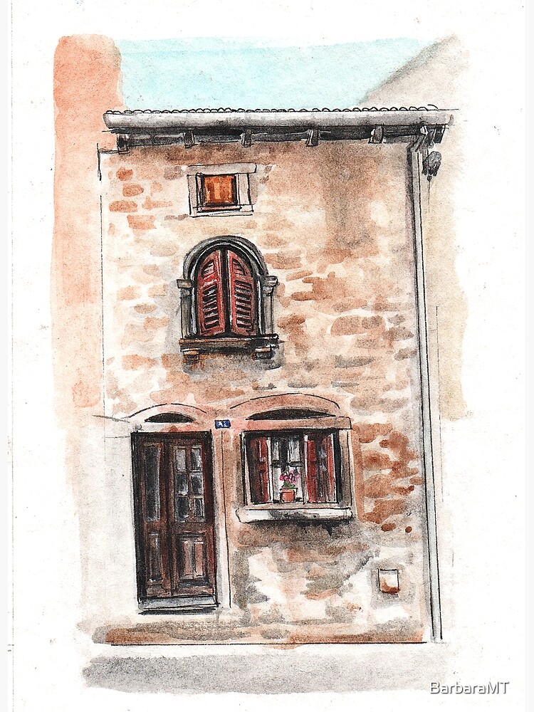 Acuarela Edificios Antiguos