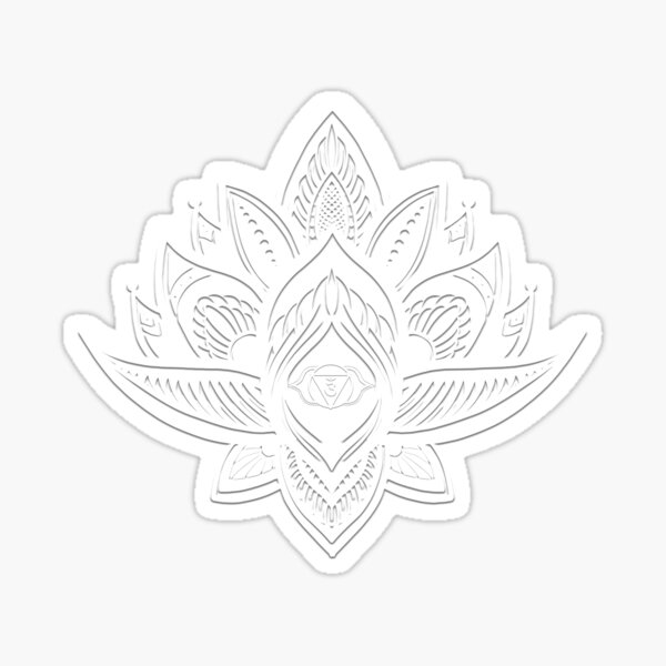 "Third Eye Chakra in Lotus Mandala " Sticker for Sale by squishyrainbow ...