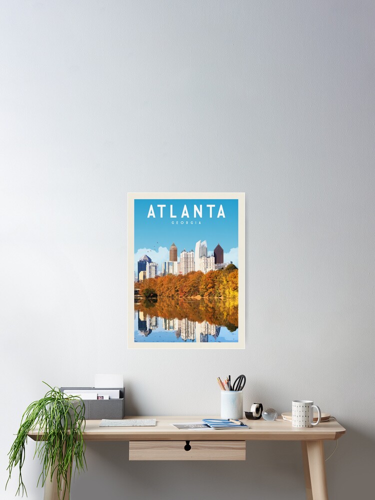 Wall Décor Home & Living Retro Travel State Poster Home and Office Wall ...