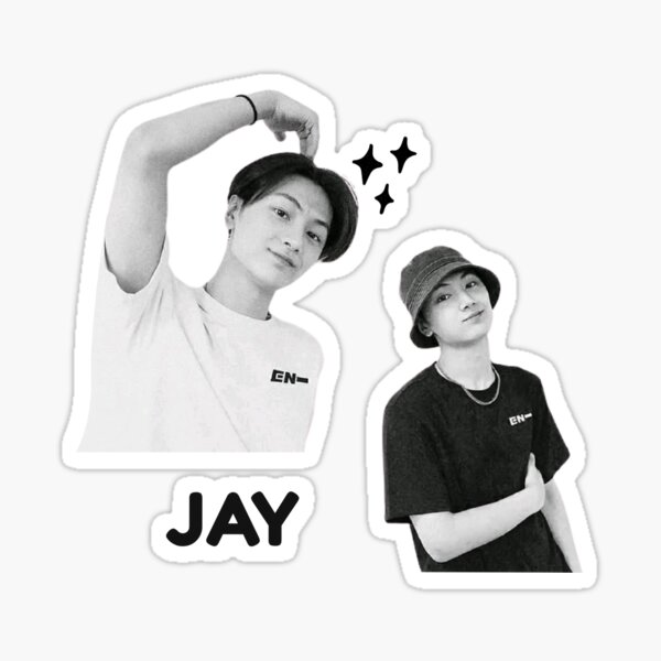 Sticker « ENHYPEN Jay Niveaux de gris (N&B ver.) », par yeasitrus ...