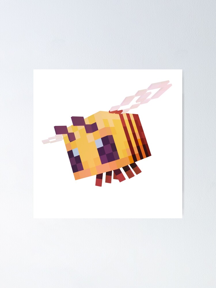 "Minecraft Bumble Bee " Poster by oliverhowells | Redbubble