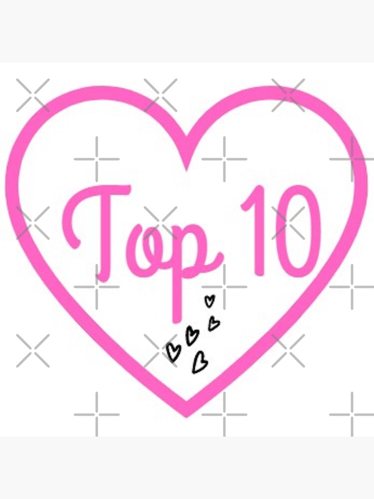 "top 10" Sticker for Sale by ucinelm | Redbubble