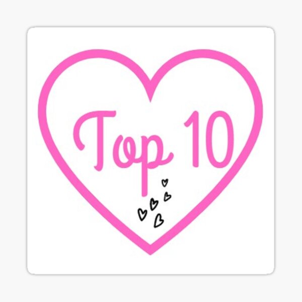 "top 10" Sticker for Sale by ucinelm | Redbubble
