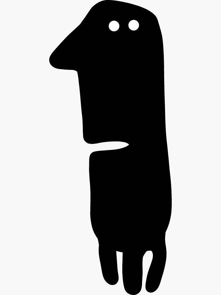 "Shadow Monster #5" Sticker for Sale by monsterino | Redbubble