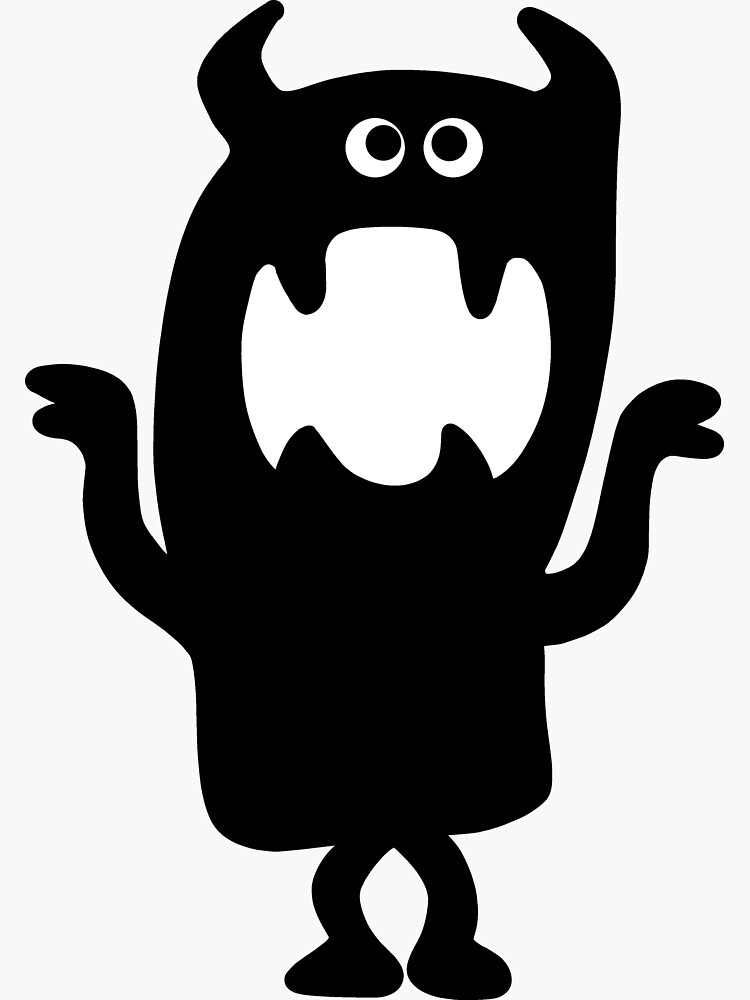 "Shadow Monster #24" Sticker by monsterino | Redbubble