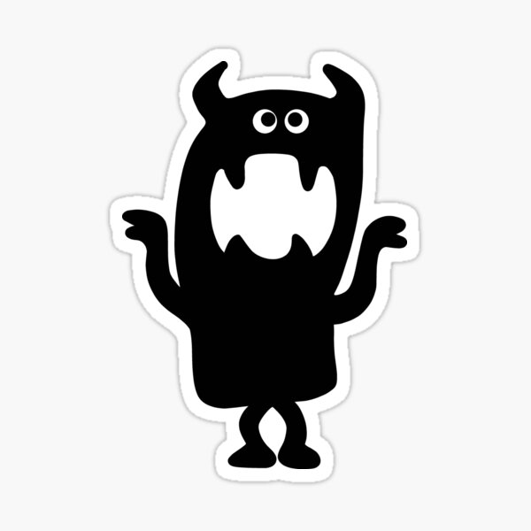 "Shadow Monster #24" Sticker by monsterino | Redbubble