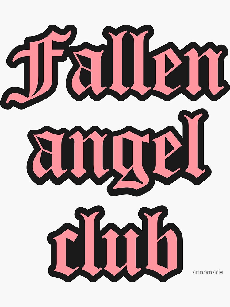 "Fallen angel club aesthetic Tapestries" Sticker by annomaria | Redbubble