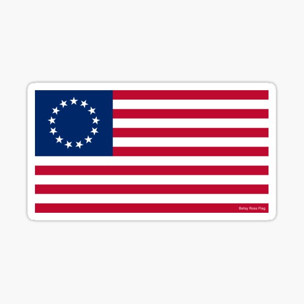 "Betsy Ross Flag" Sticker for Sale by ThreadsNouveau | Redbubble