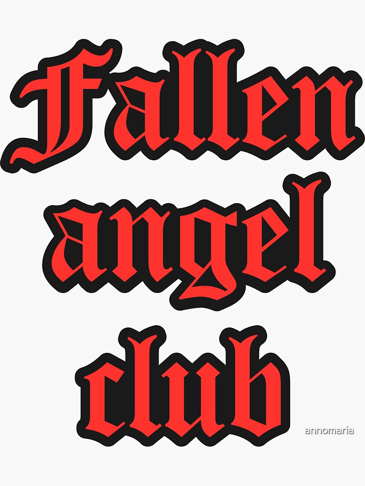 " Fallen angel club aesthetic Tapestries" Sticker for Sale by annomaria ...