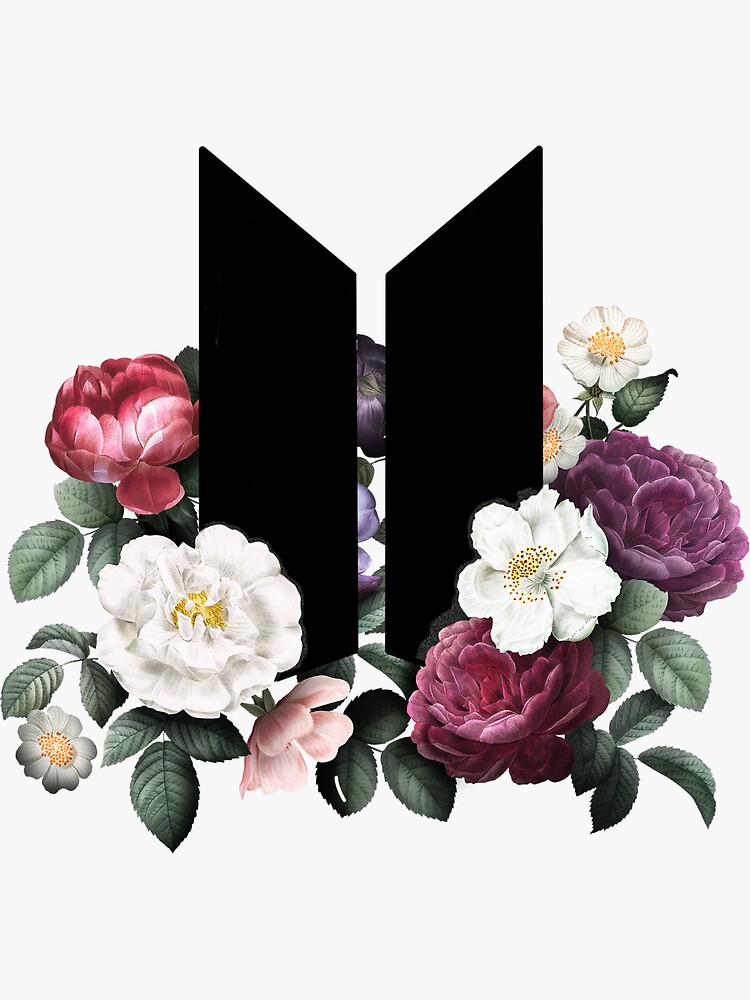 "BTS Flower Logo" Sticker by BakwonMin | Redbubble