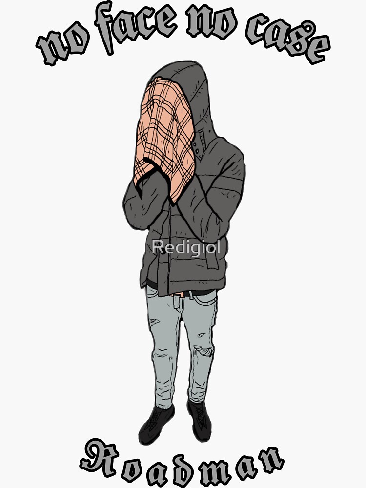 "No face no case" Sticker for Sale by Redigiol | Redbubble