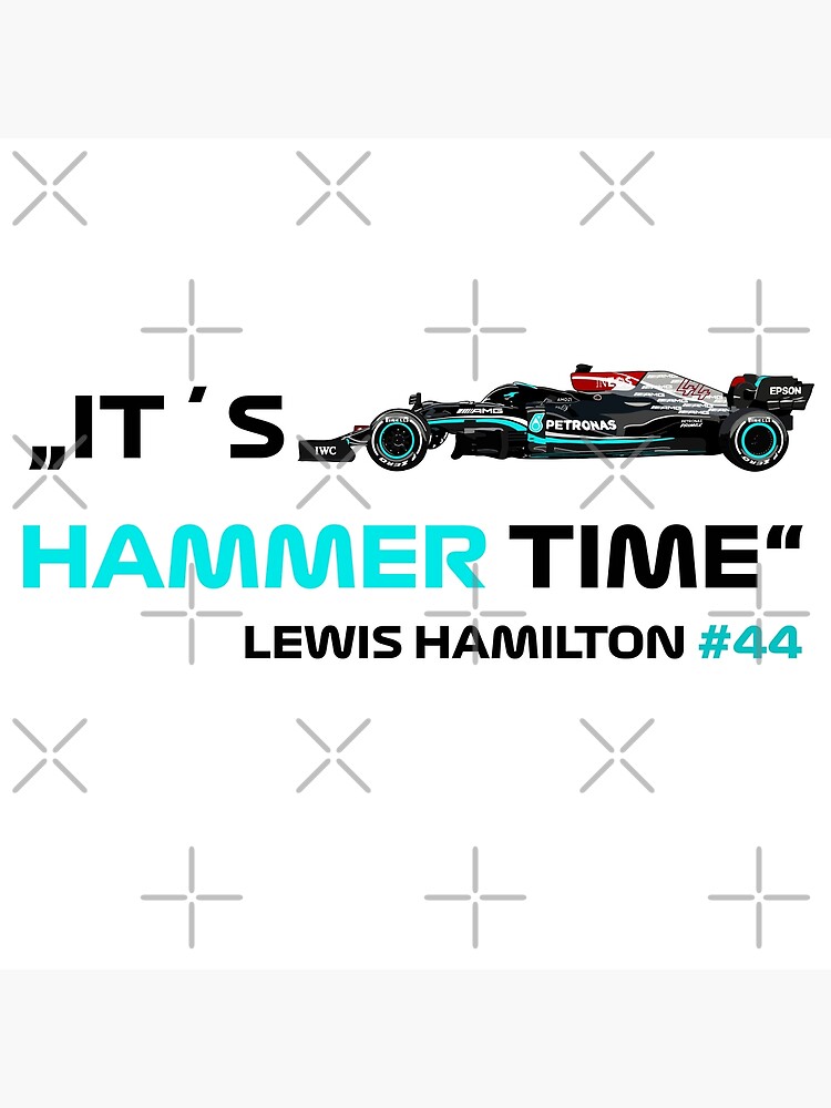 It´s Hammer Time #44 Lewis Hamilton Formula 1 Premium Matte Vertical ...