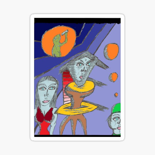 "autonomous anomaly " Sticker by wormink | Redbubble