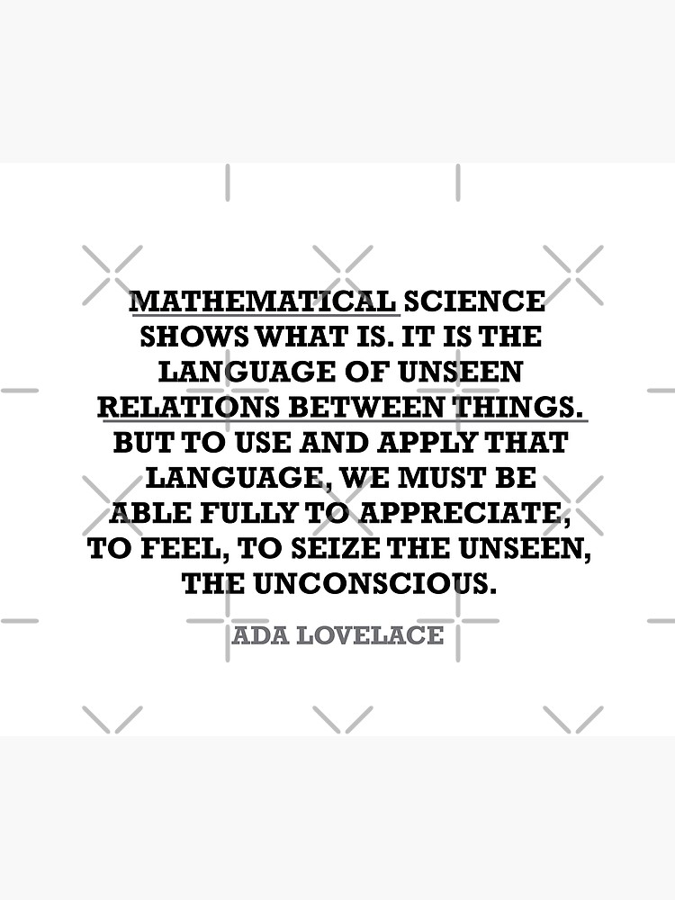 Ada Lovelace Quotes Mathematical Science Shows What Is Premium Matte Vertical Poster Sold 