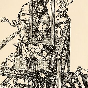 "The Devil, Death and the Guillotine" Poster for Sale by Geekimpact ...