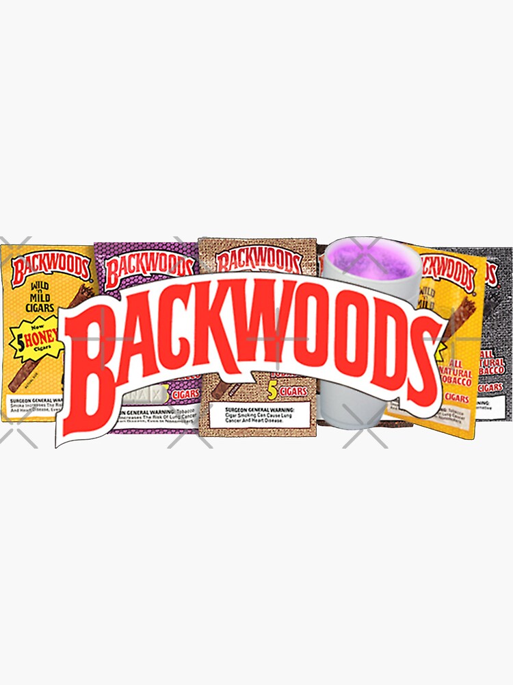 "BACKWOODS" Sticker for Sale by leticiastiltner | Redbubble