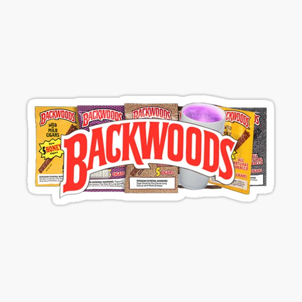 "BACKWOODS" Sticker for Sale by leticiastiltner | Redbubble