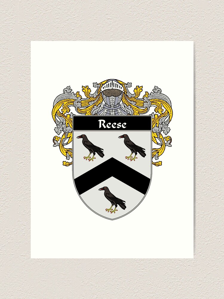 "Reese Coat of Arms / Reese Family Crest" Art Print by IrishArms ...