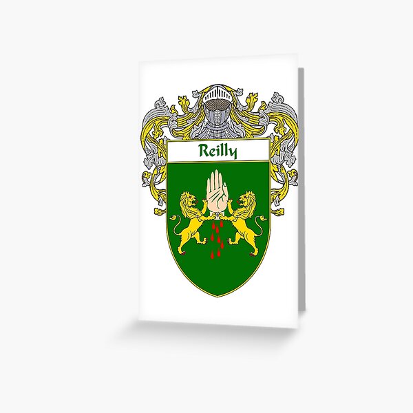 "Reilly Coat of Arms / Reilly Family Crest" Greeting Card for Sale by ...