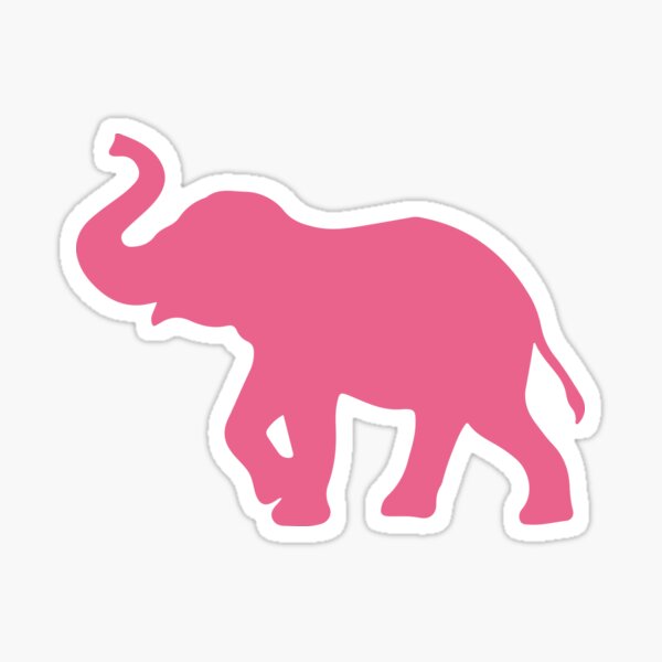 "Pink Elephants " Sticker by SkyAfterDusk | Redbubble