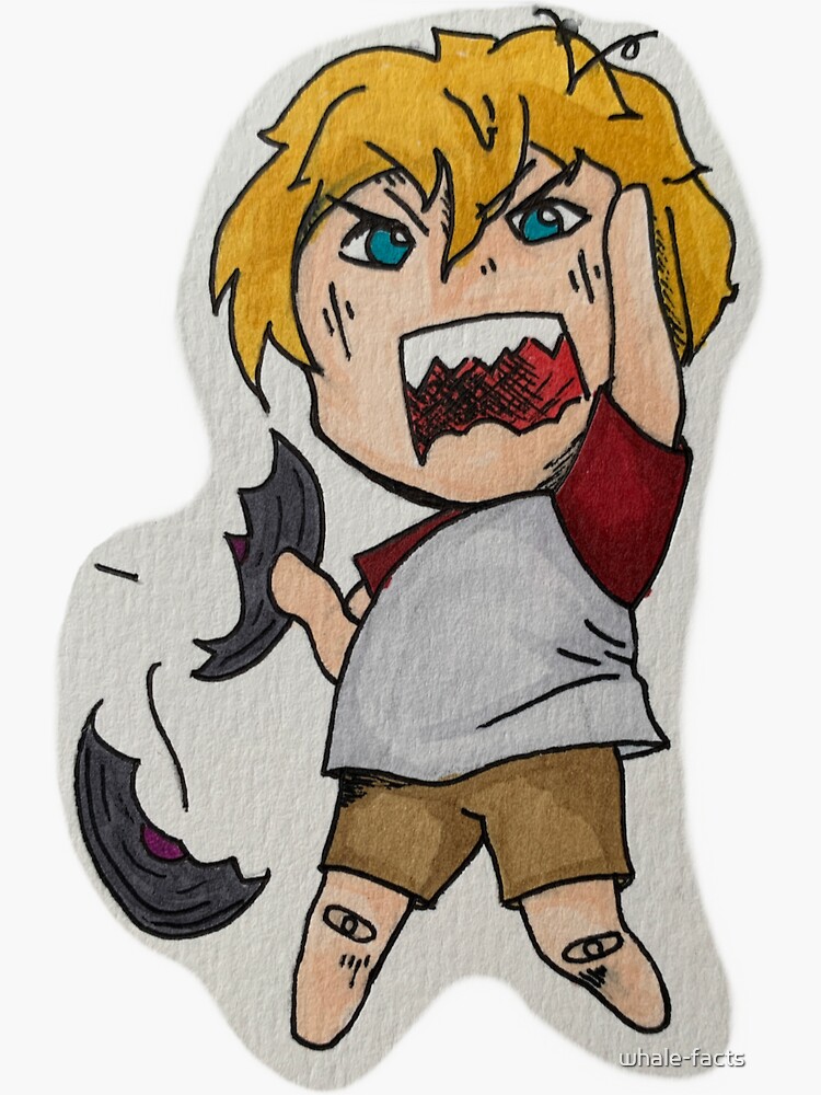 "AngryInnit - Angry TommyInnit, Dream SMP, MCYT, TommyInnit Sticker ...