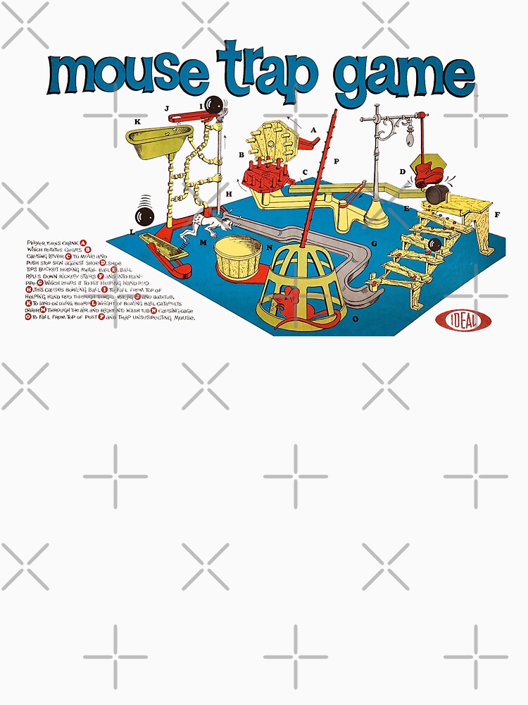 "Mouse Trap Game - Vintage Style" T-shirt for Sale by OffsetVinylFilm ...