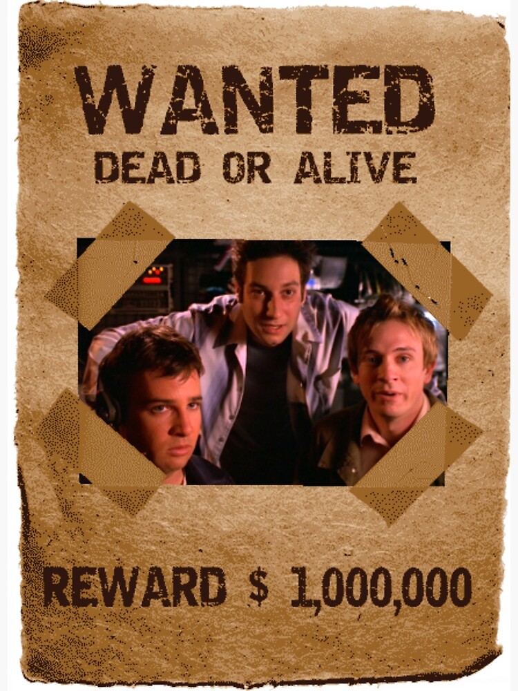 "Buffy The Trio Warren Andrew Jonathan Wanted 1" Poster for Sale by ...