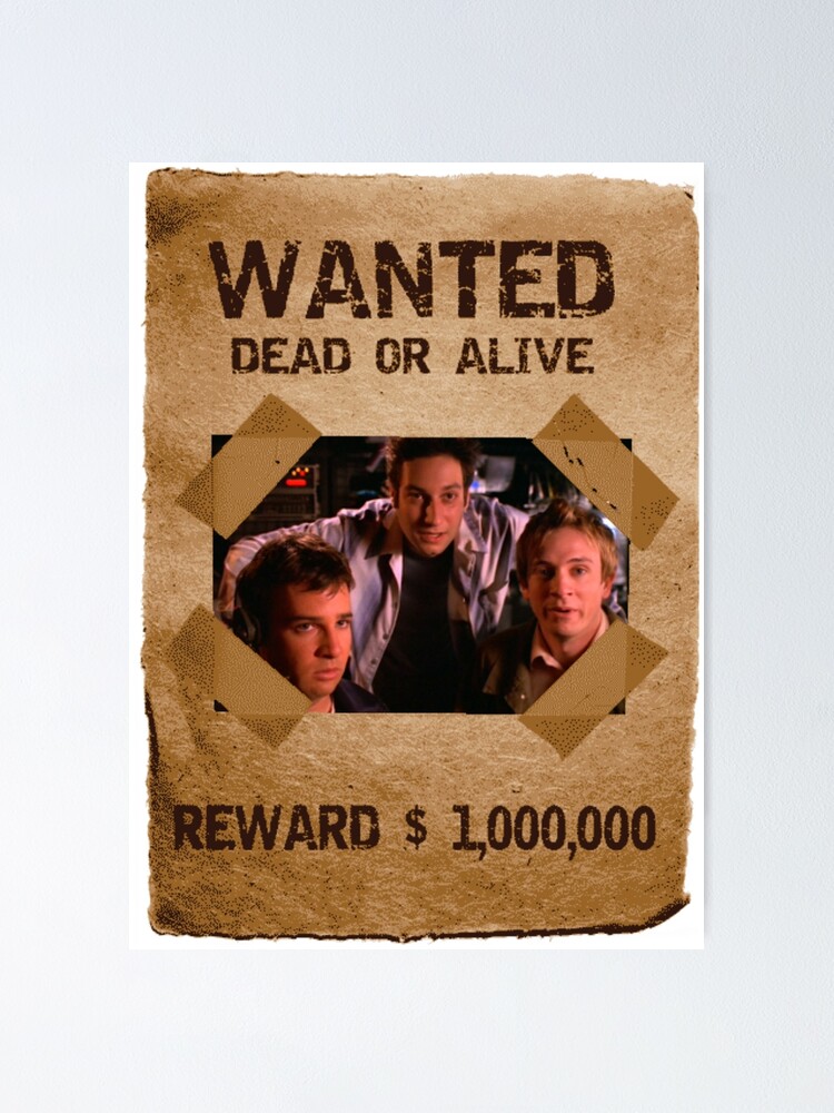 "Buffy The Trio Warren Andrew Jonathan Wanted 1" Poster for Sale by ...