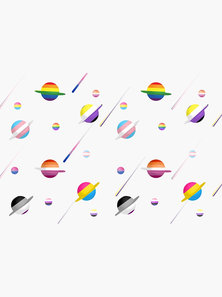 "LGBT Planets - LGBTQ Pride Flag Planets" Sticker for Sale by ...