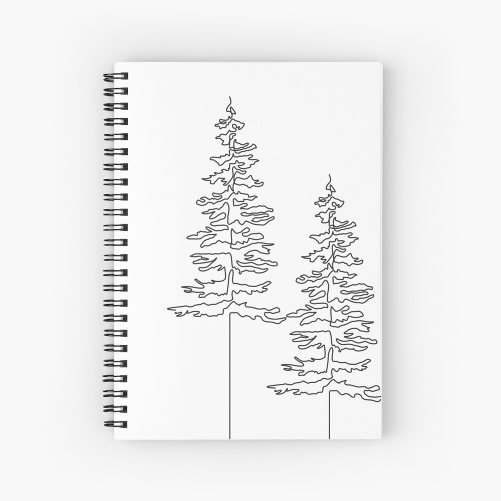 "Minimal pine tree line art" Art Print for Sale by HereForTheArt ...