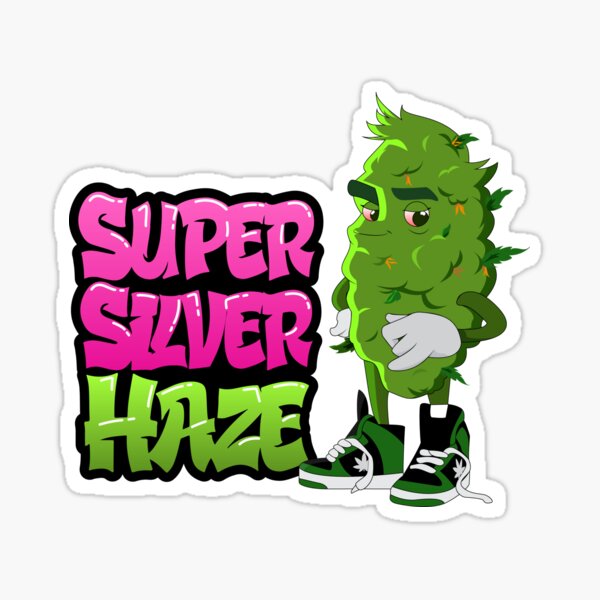 "Super Silver Haze 420" Sticker by freshartdesigns | Redbubble