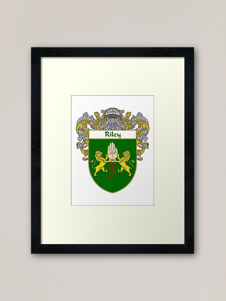 "Riley Coat of Arms / Riley Family Crest" Framed Art Print for Sale by ...