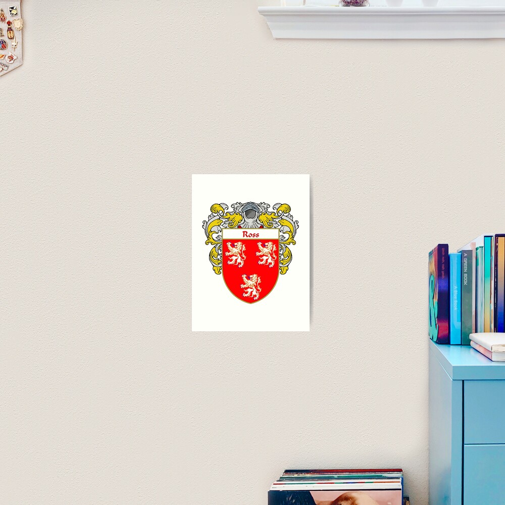 "Ross Coat of Arms / Ross Family Crest" Art Print by IrishArms | Redbubble