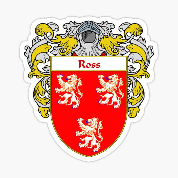 "Ross Coat of Arms / Ross Family Crest" Sticker for Sale by William ...