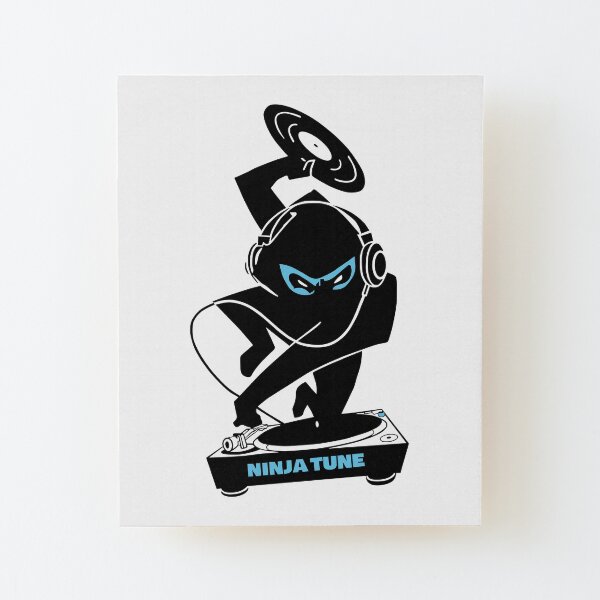 "Ninja Tune logo 3 DJ (white background)" Mounted Print by ...