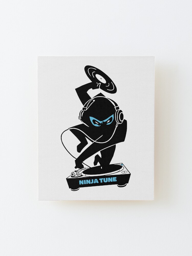 "Ninja Tune logo 3 DJ (white background)" Mounted Print by ...
