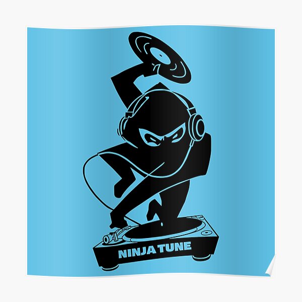 "Ninja Tune logo 3 DJ (clear backgrounds)" Poster for Sale by ...